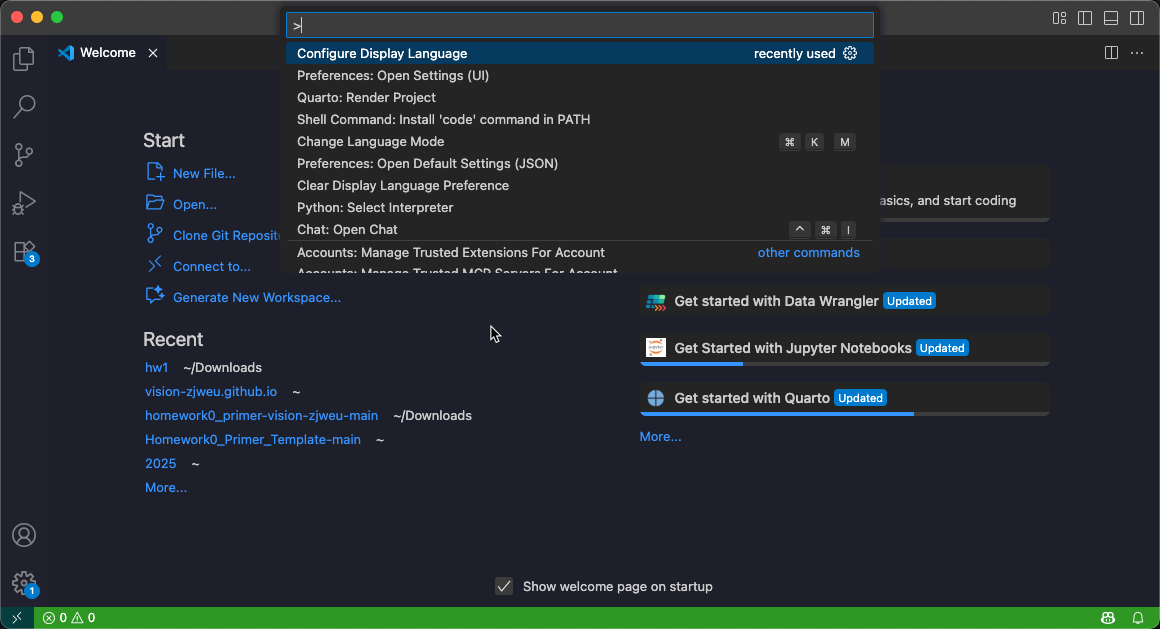 VSCode 环境 | 机器视觉 (2025 秋季)